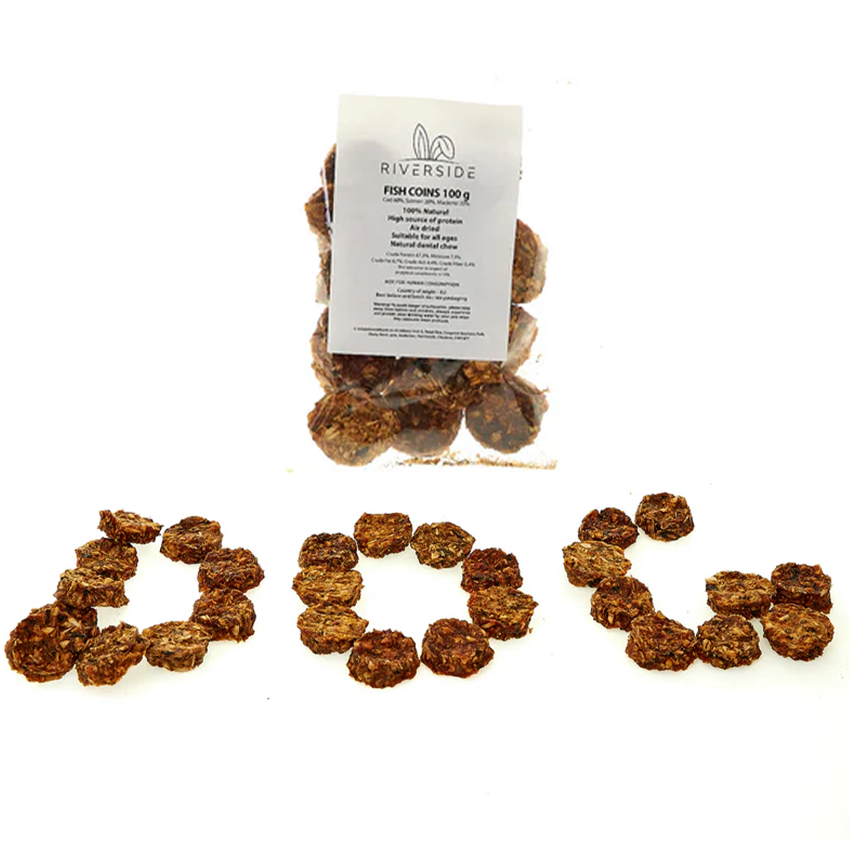 Cod Coins Natural Dog Treats Multiple Pack Sizes Available | Riverside ...